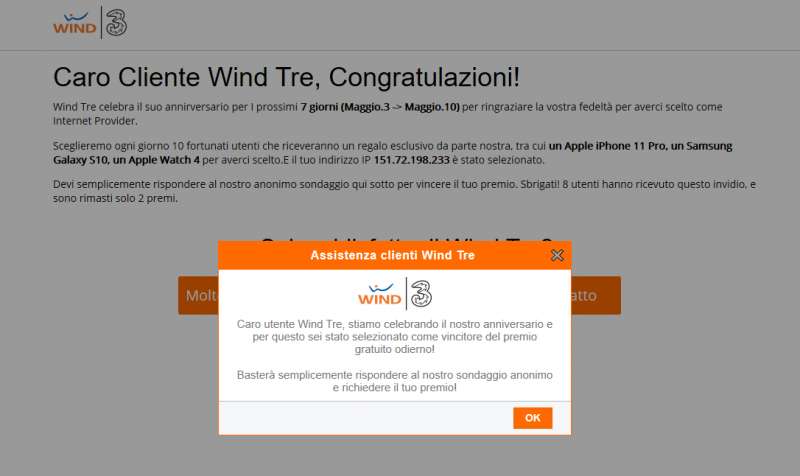 Eu.thevisitorskin.xyz | 01495 367604 | ASSISTENZA CLIENTI WIND TRE | 1 ...